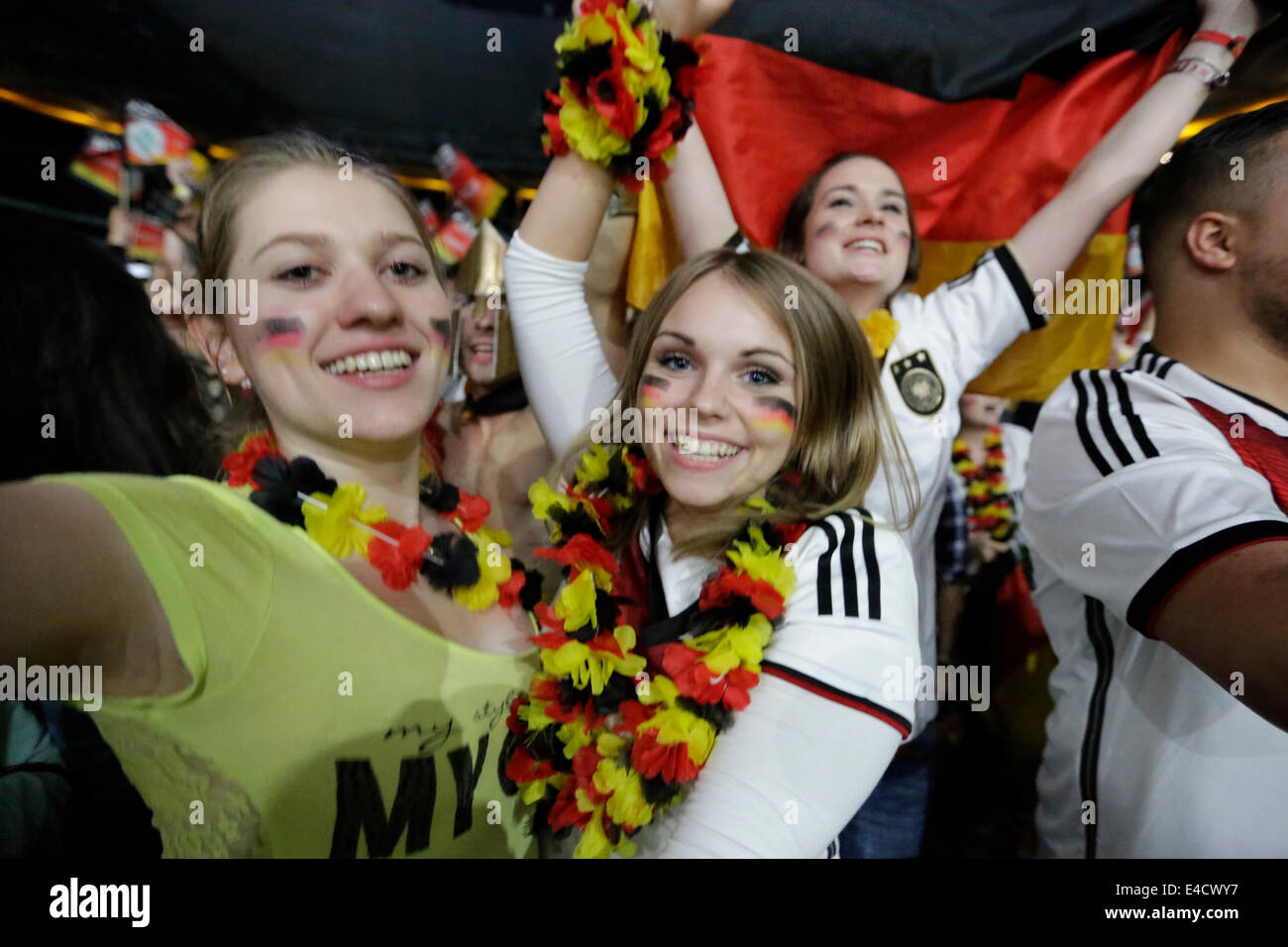 2014 brazil germany semi fans hi-res stock photography and images - Alamy