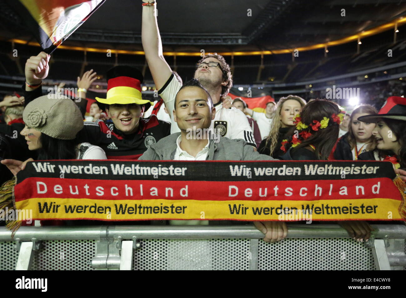 2014 brazil germany semi fans hi-res stock photography and images - Alamy