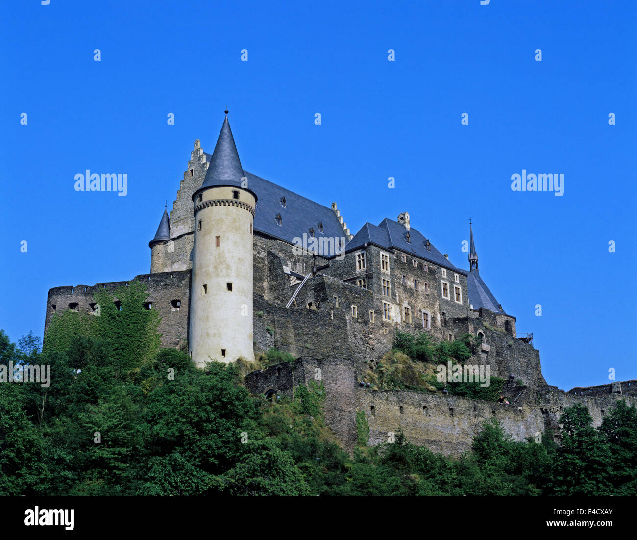 The Vianden Castle, Canton of Vianden, Luxembourg Stock Photo - Alamy