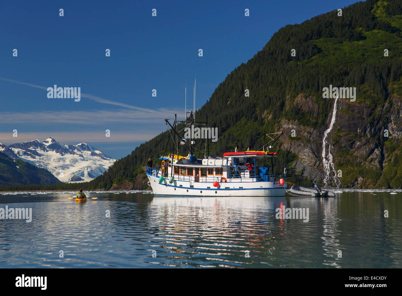 Kayaking in Harriman Fjord, Prince William Sound, Chugach National ...