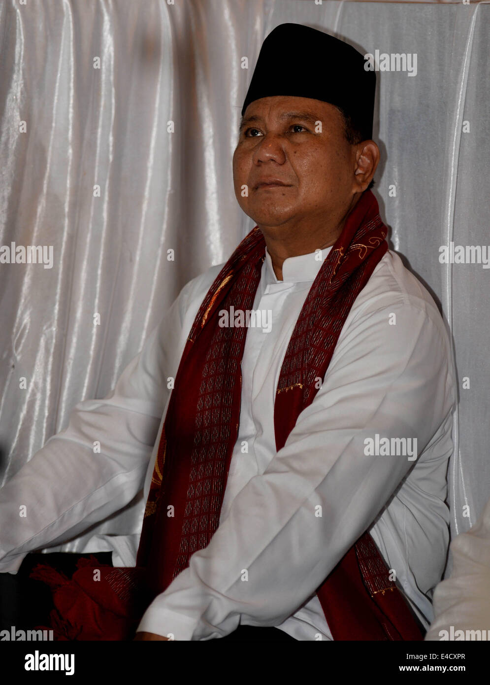 Jakarta, Indonesia. 8th July, 2014. Presidential candidate Prabowo ...