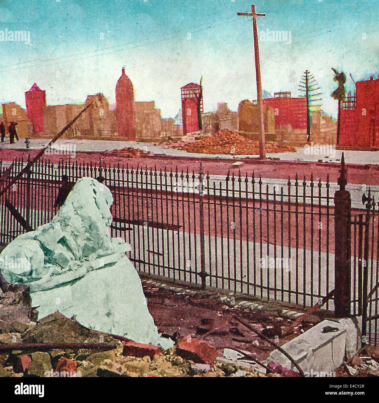 Glimpse of the fire devatated heart of San Francisco from the ...