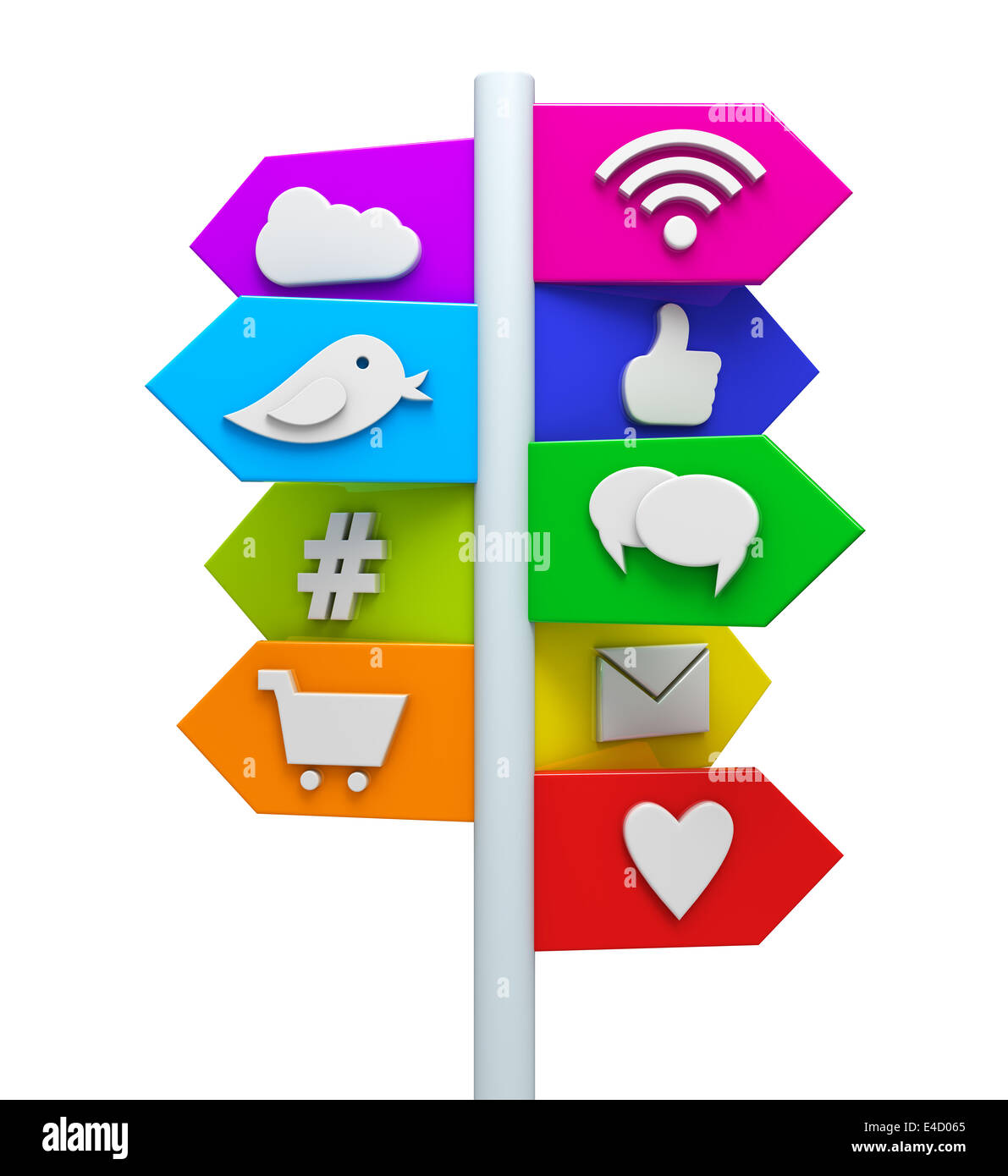 Social media signs Stock Photo - Alamy