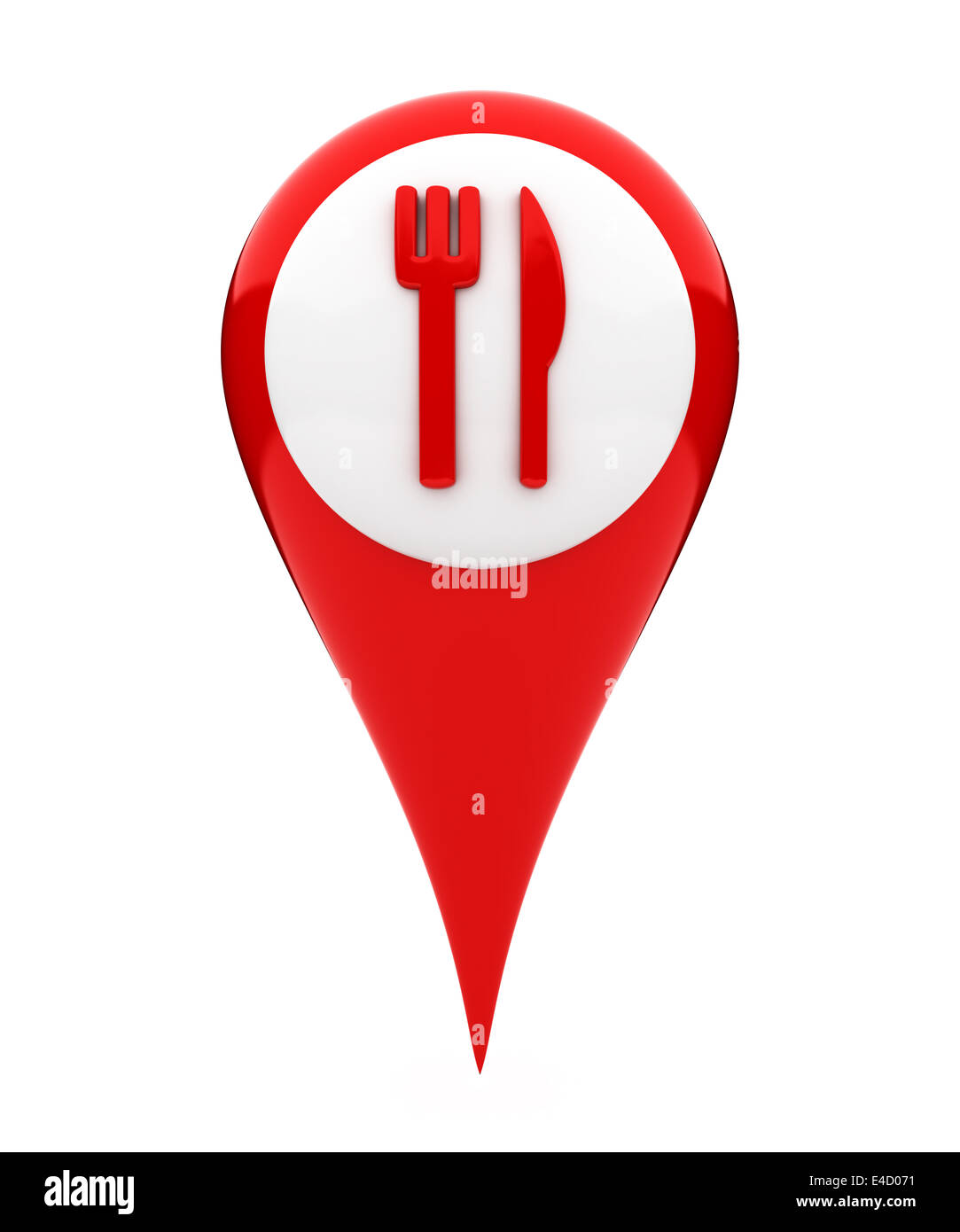 Navigation pin location icon Cut Out Stock Images & Pictures - Alamy