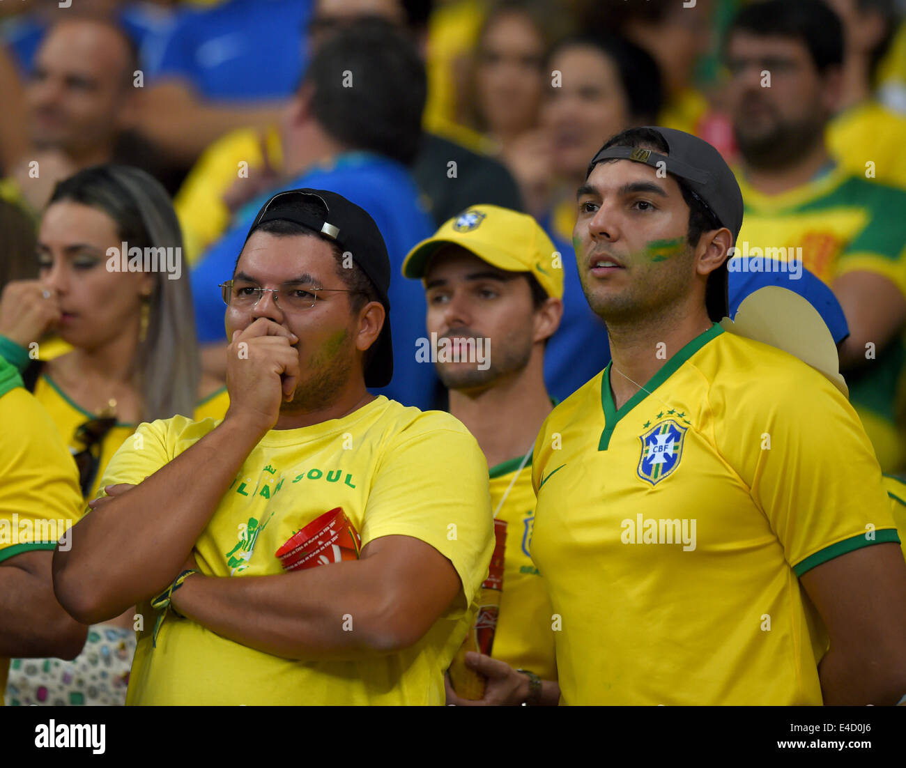Brazil germany 7 1 world cup fans hi-res stock photography and images ...
