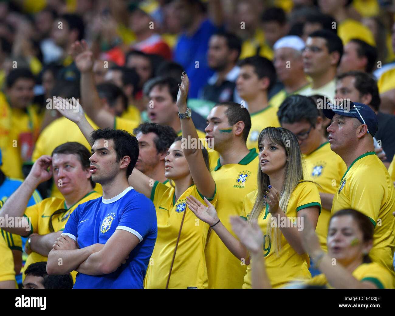 Brazil germany 7 1 world cup fans hi-res stock photography and images ...