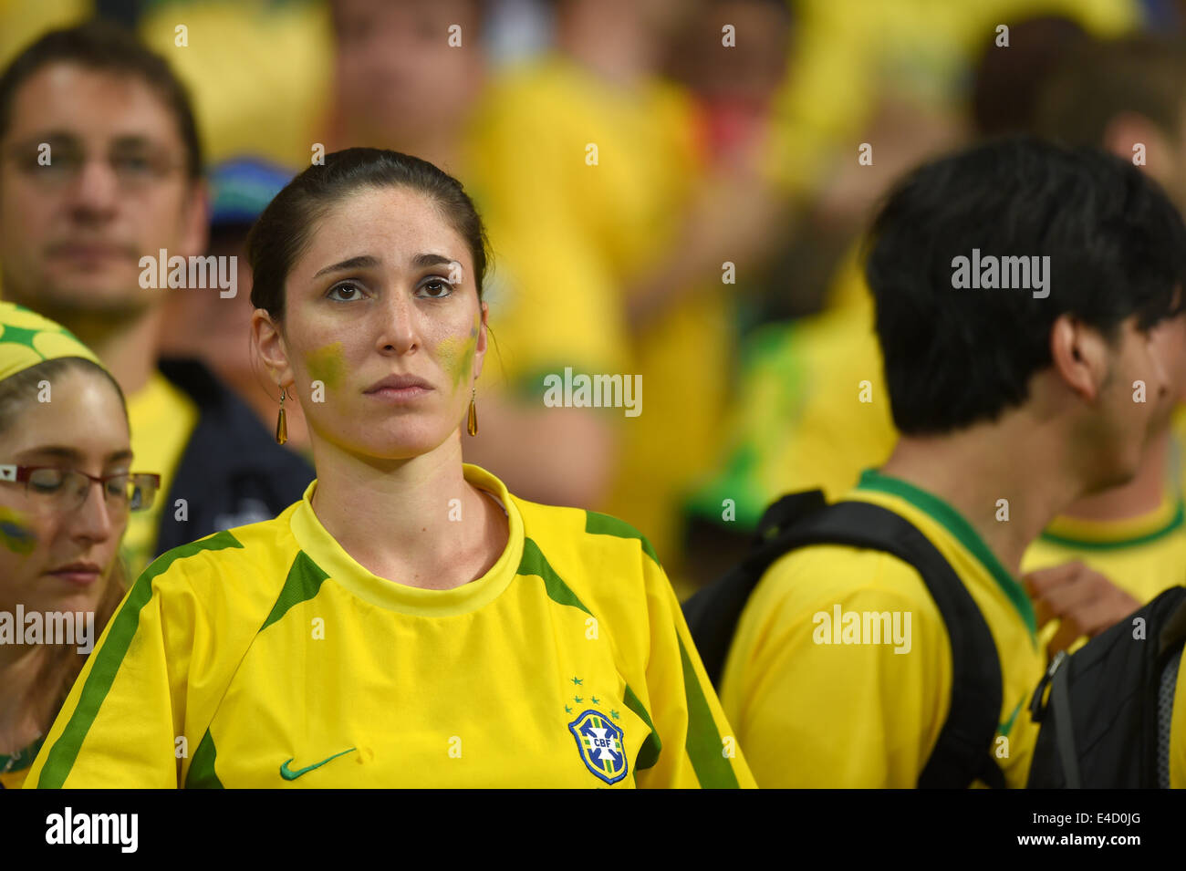 Brazil germany 7 1 world cup fans hi-res stock photography and images ...