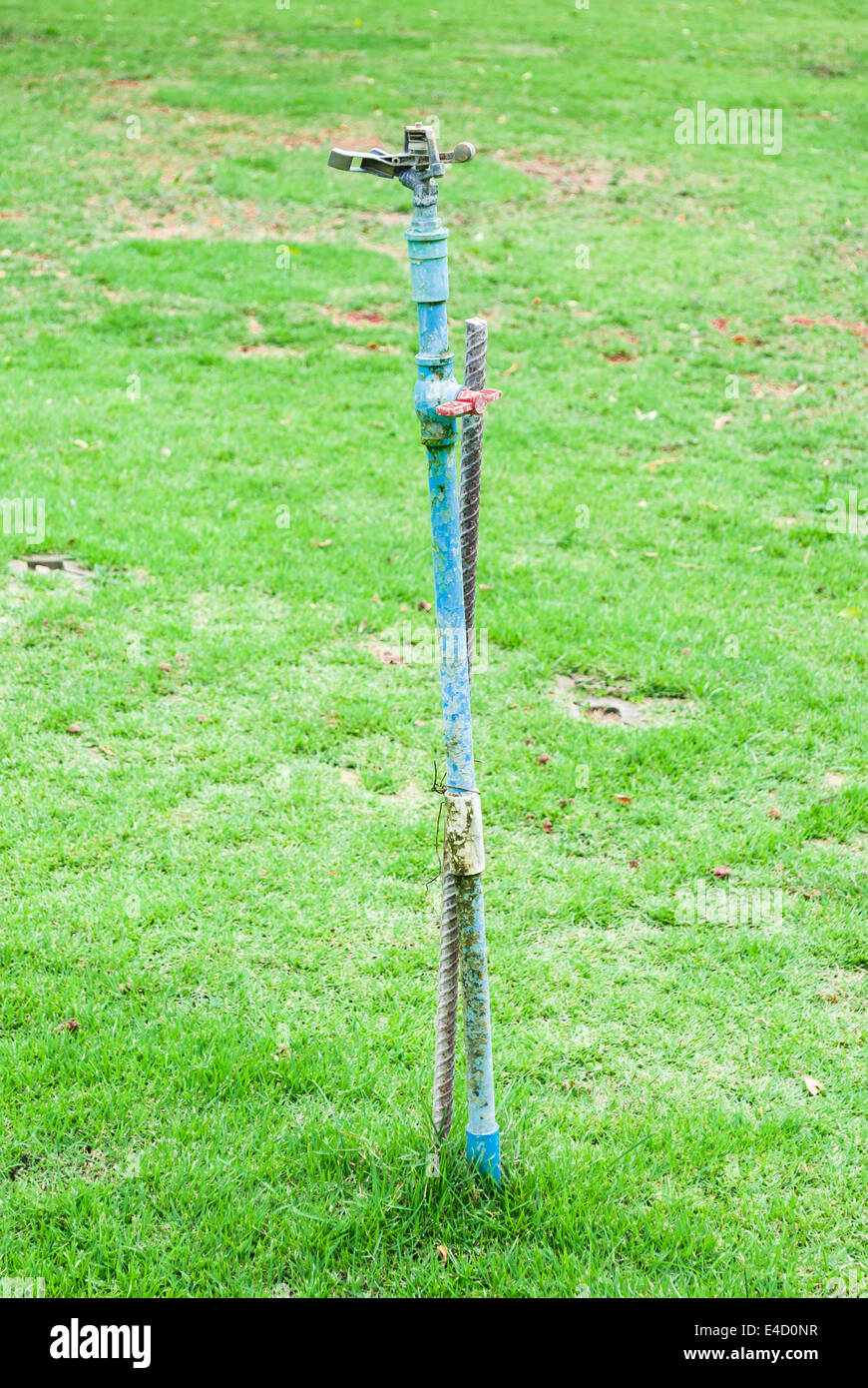 Water Sprikle Pole in Garden Stock Photo - Alamy
