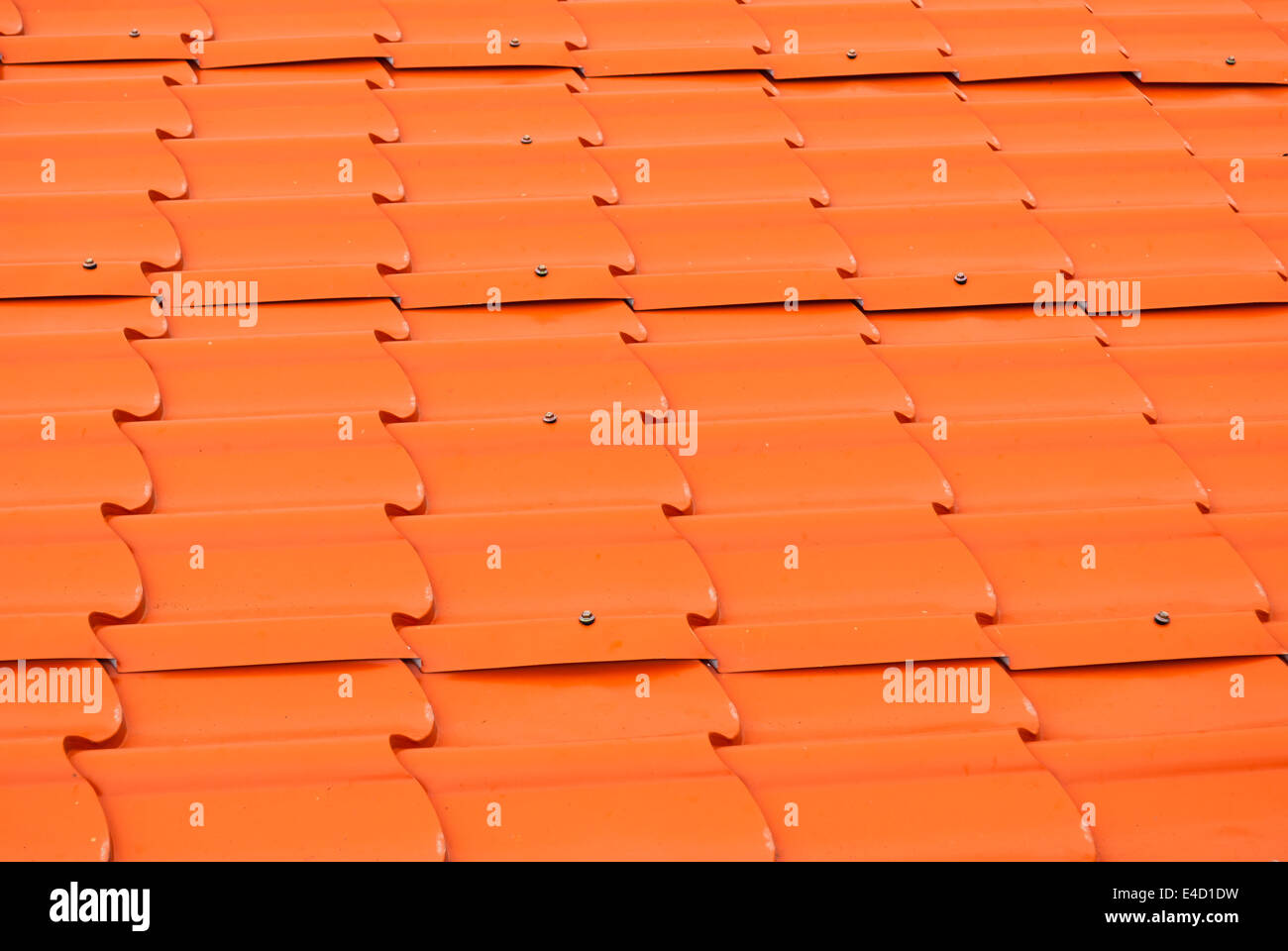 Dusty Orange Metal Sheet Roof Background/ Texture Stock Photo - Alamy