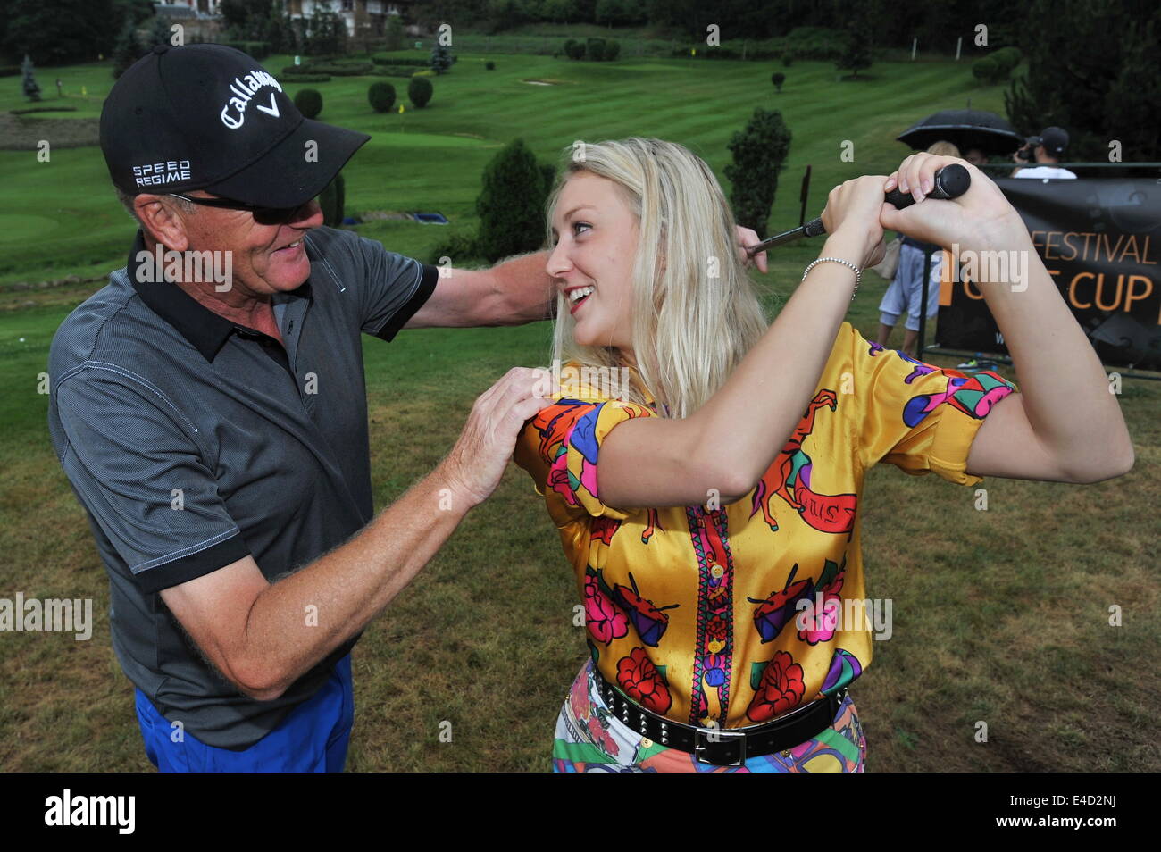 Karlovy Vary, Czech Republic. 8th July, 2014. Golfer Steve Bradley from ...