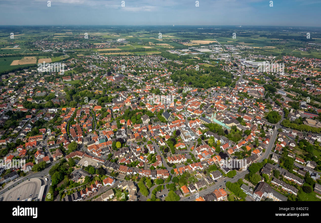 Aerial view, Werl, Werl-Unnaer Börde region, North Rhine-Westphalia ...