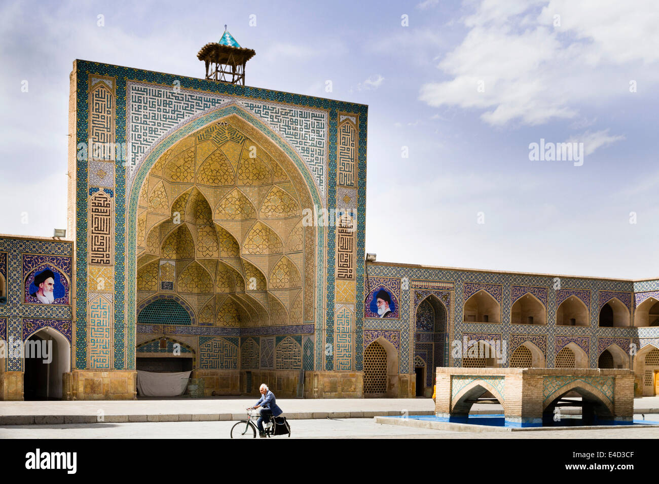 The Shah Mosque, or Imam Mosque, or Jameh Abbasi Mosque, on Maydan-e ...