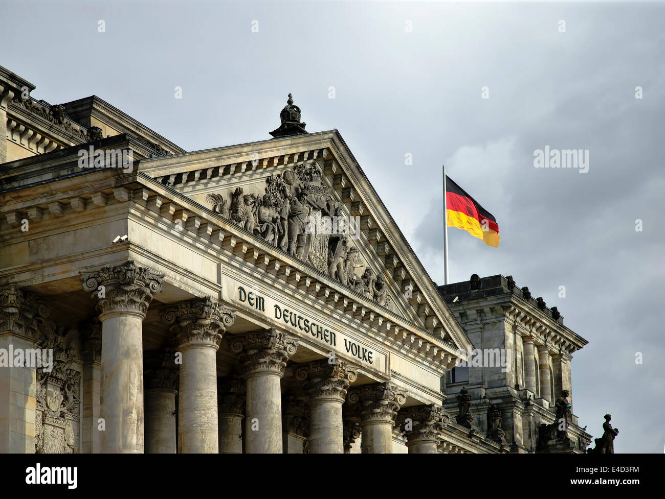 German Reichstag, Government District, Bundestag, Berlin, Germany Stock ...