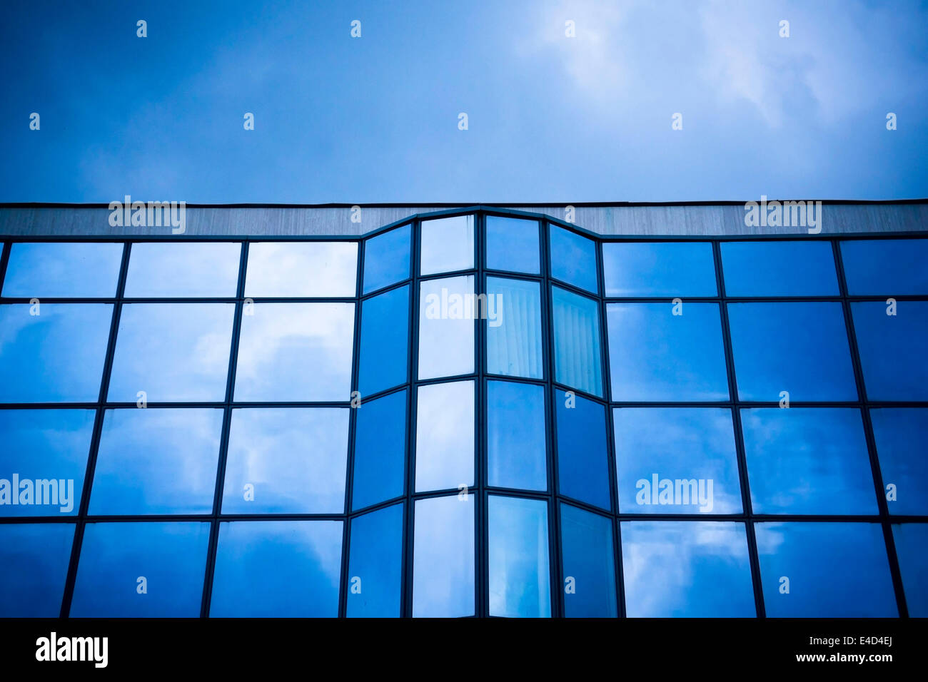 blue modern glass building Stock Photo - Alamy