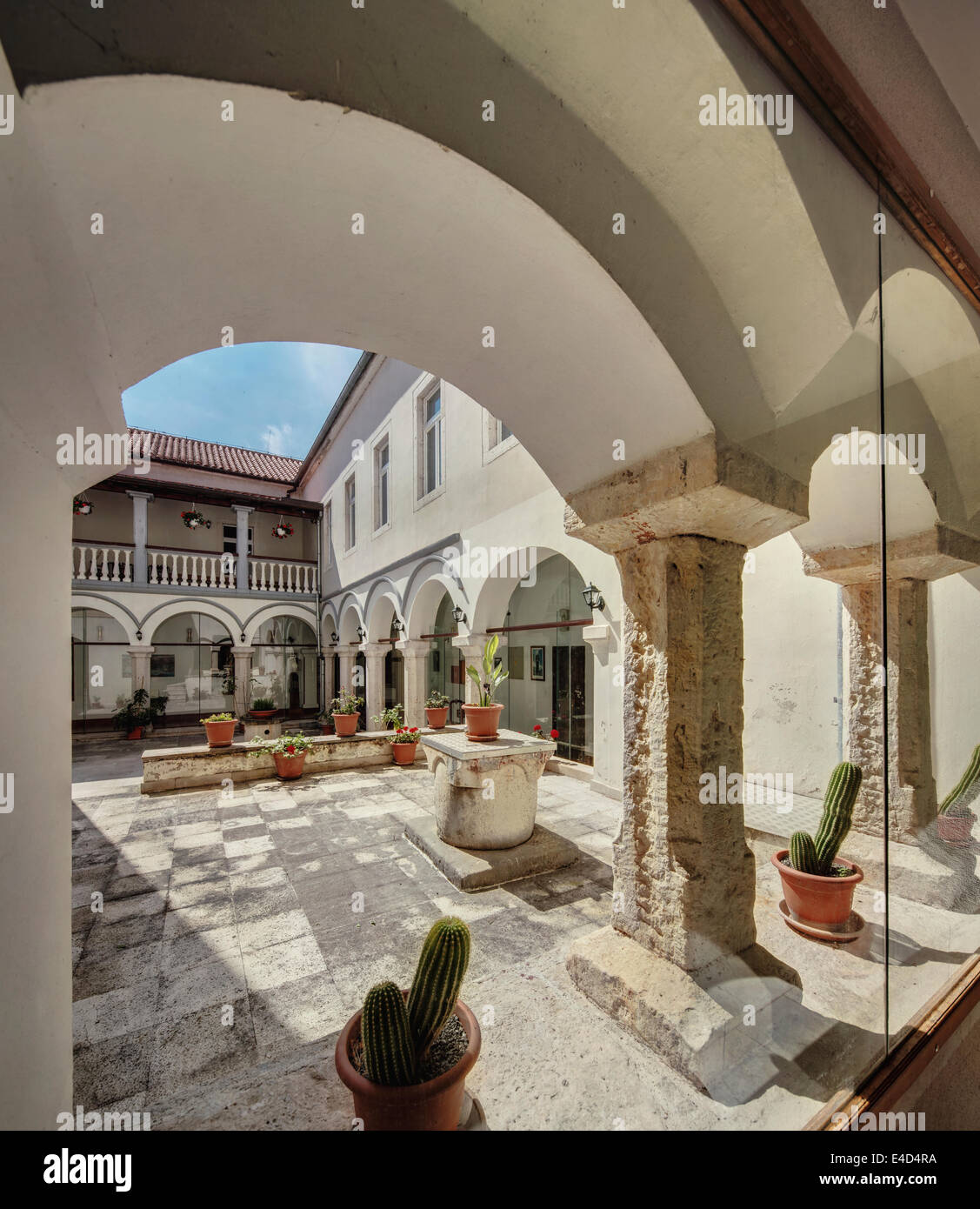 Krka monastery courtyard hi-res stock photography and images - Alamy