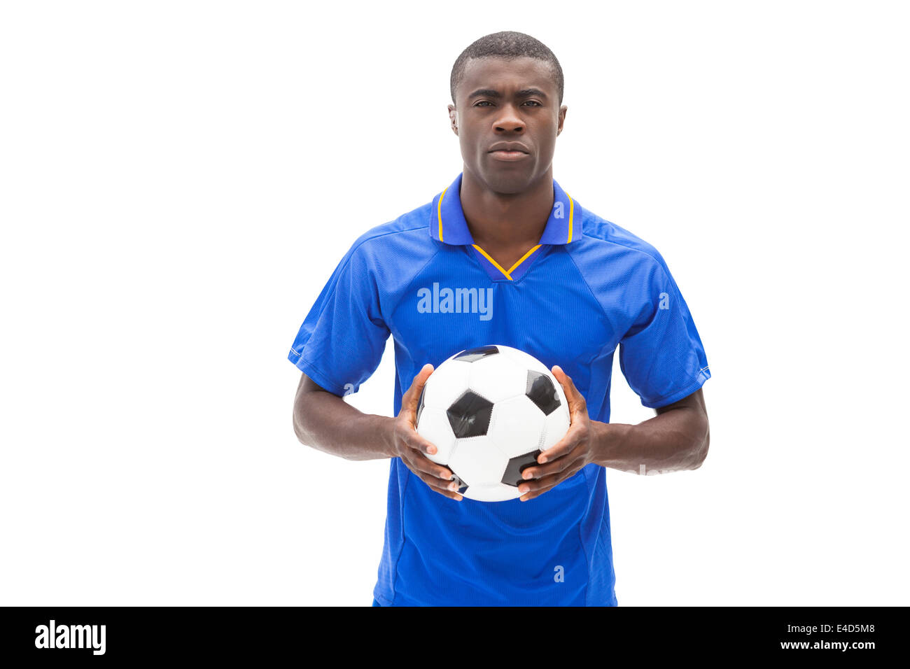 Football player posing soccer ball hi-res stock photography and images ...