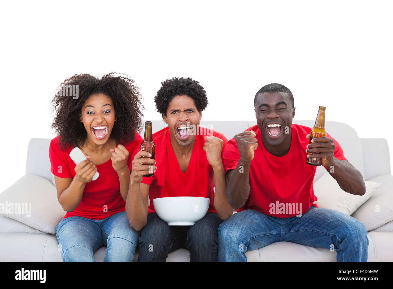 African red sport fans hi-res stock photography and images - Alamy