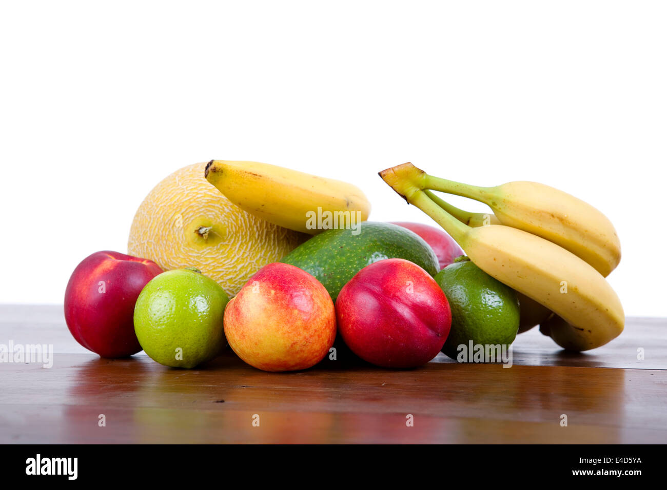 set of fruits isolated on white background Stock Photo - Alamy