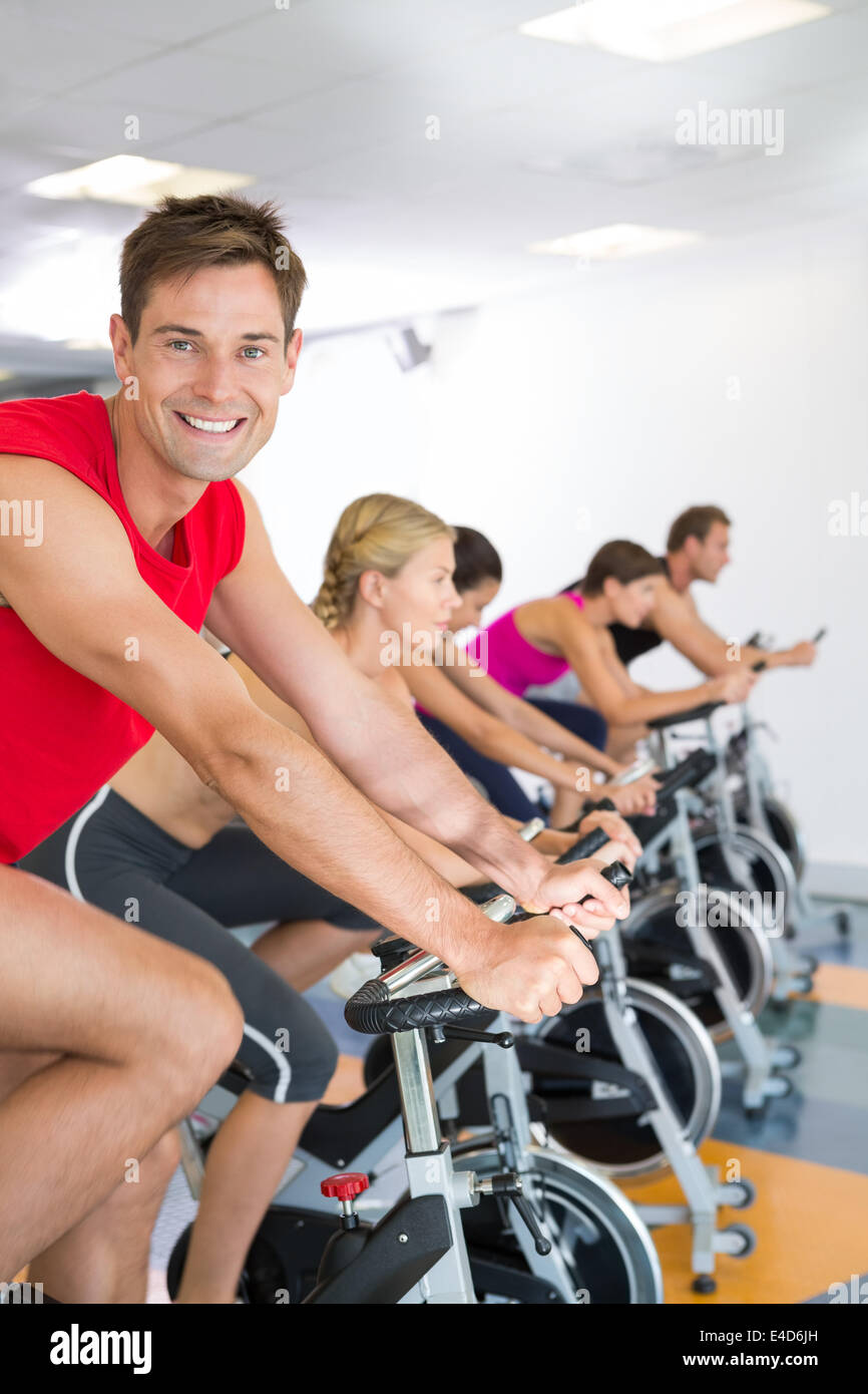 Spin class man hi-res stock photography and images - Alamy