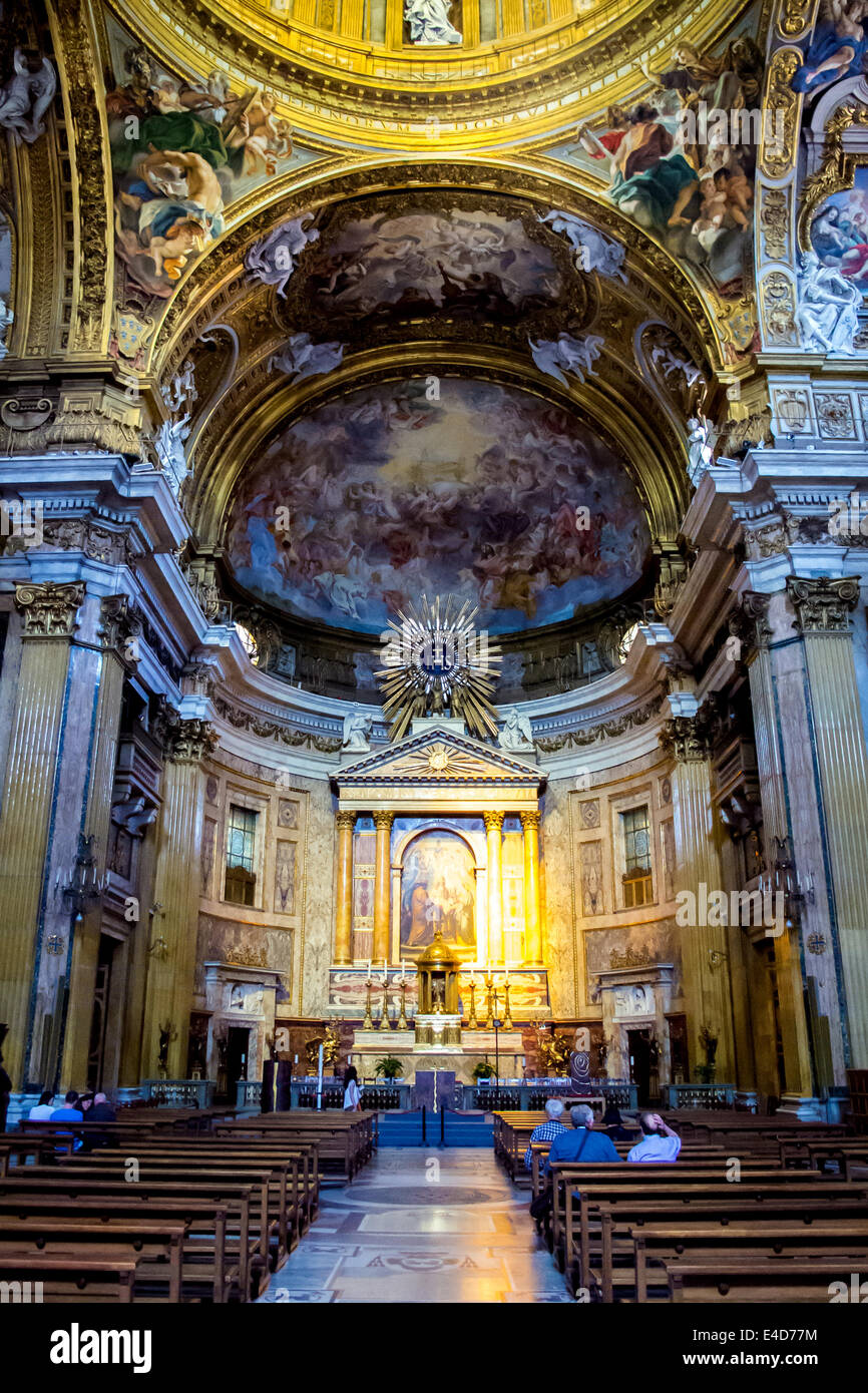 Church of the Gesu in Rome Stock Photo - Alamy