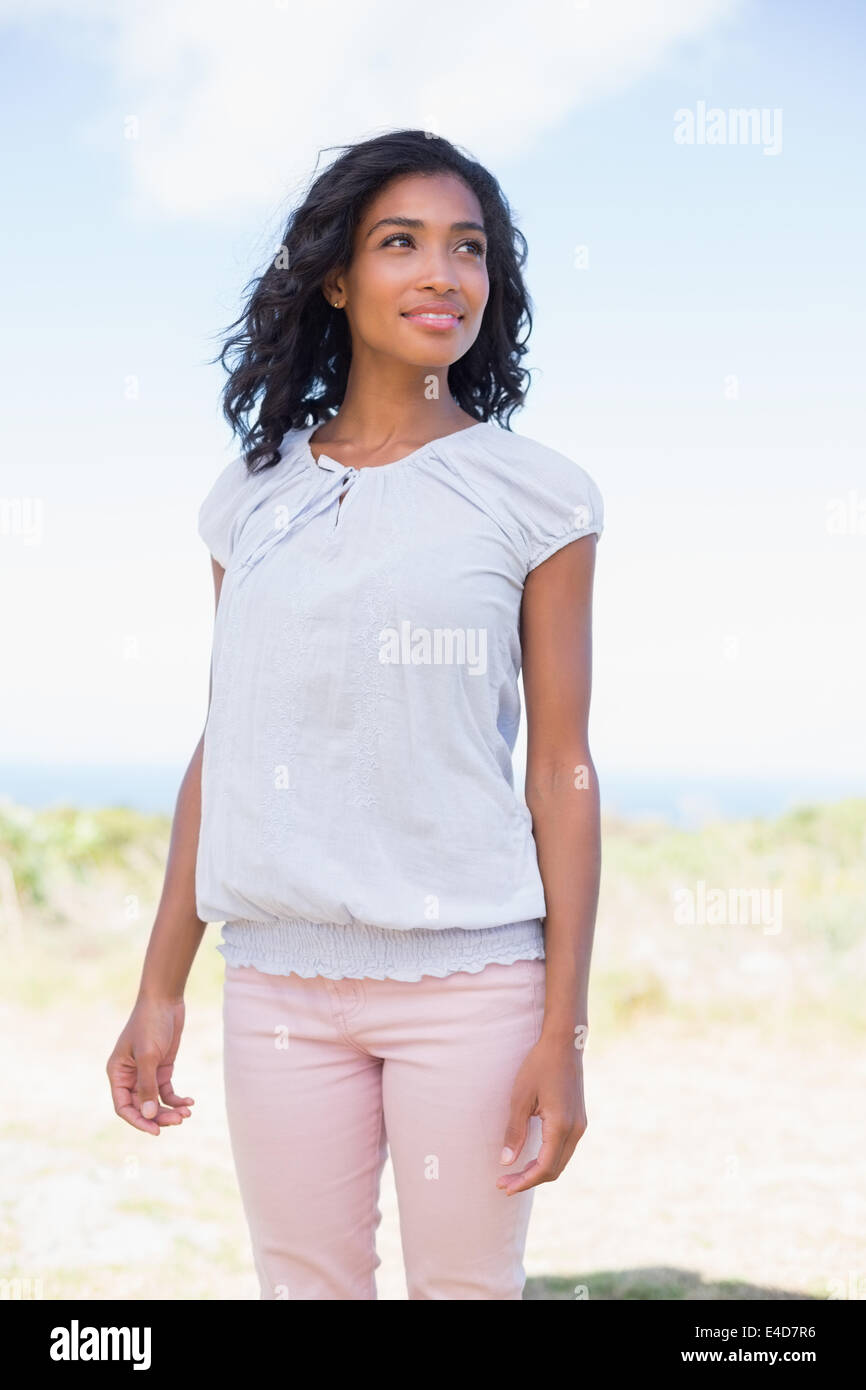 Standing into wind hi-res stock photography and images - Alamy