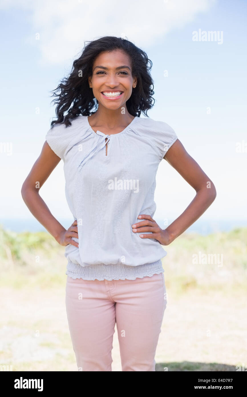 Pretty woman smiling hi-res stock photography and images - Alamy