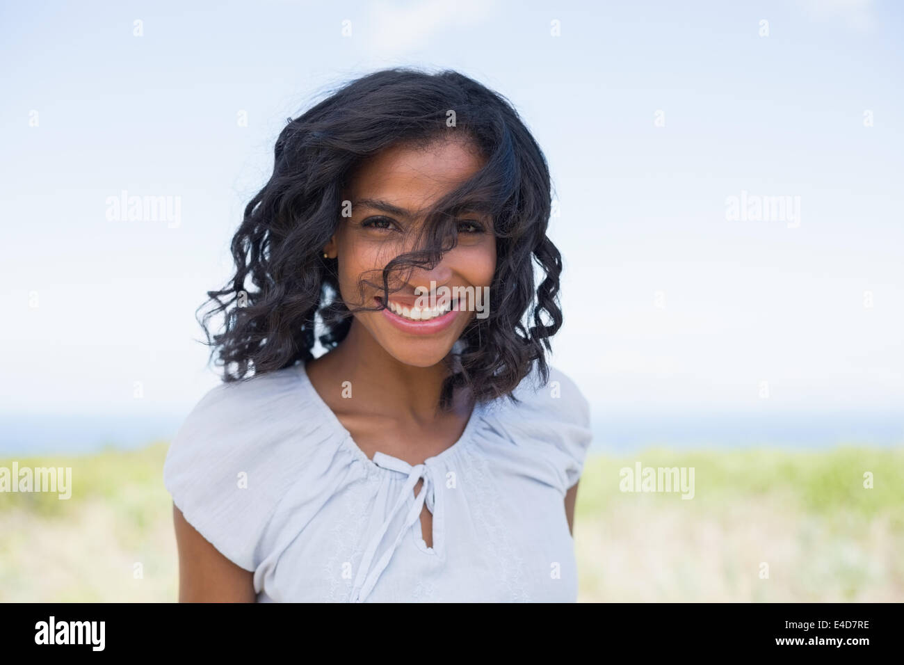 Pretty woman smiling hi-res stock photography and images - Alamy