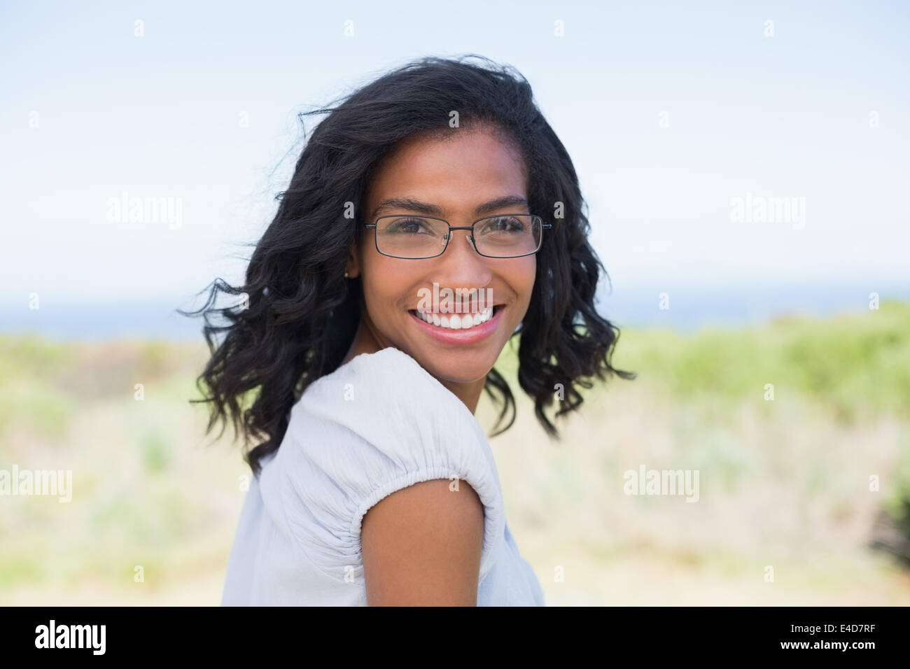 Pretty woman smiling hi-res stock photography and images - Alamy