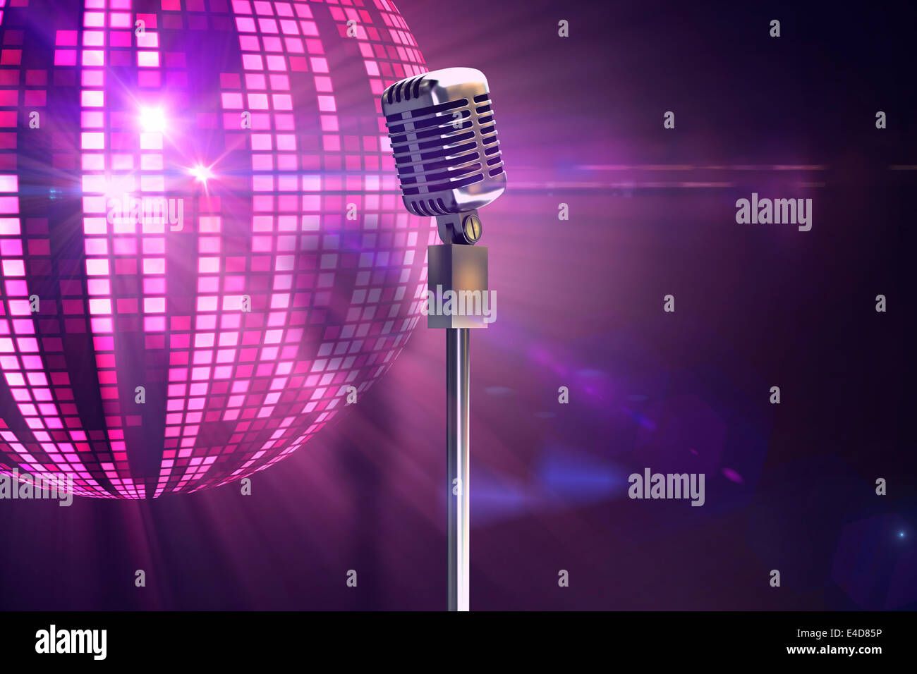Microphone stand retro hi-res stock photography and images - Alamy