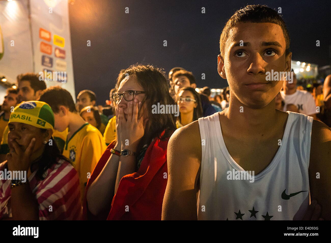 Brazil germany 7 1 world cup fans hi-res stock photography and images ...