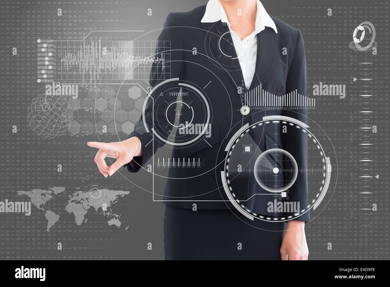 Image interface showing graph hi-res stock photography and images - Alamy