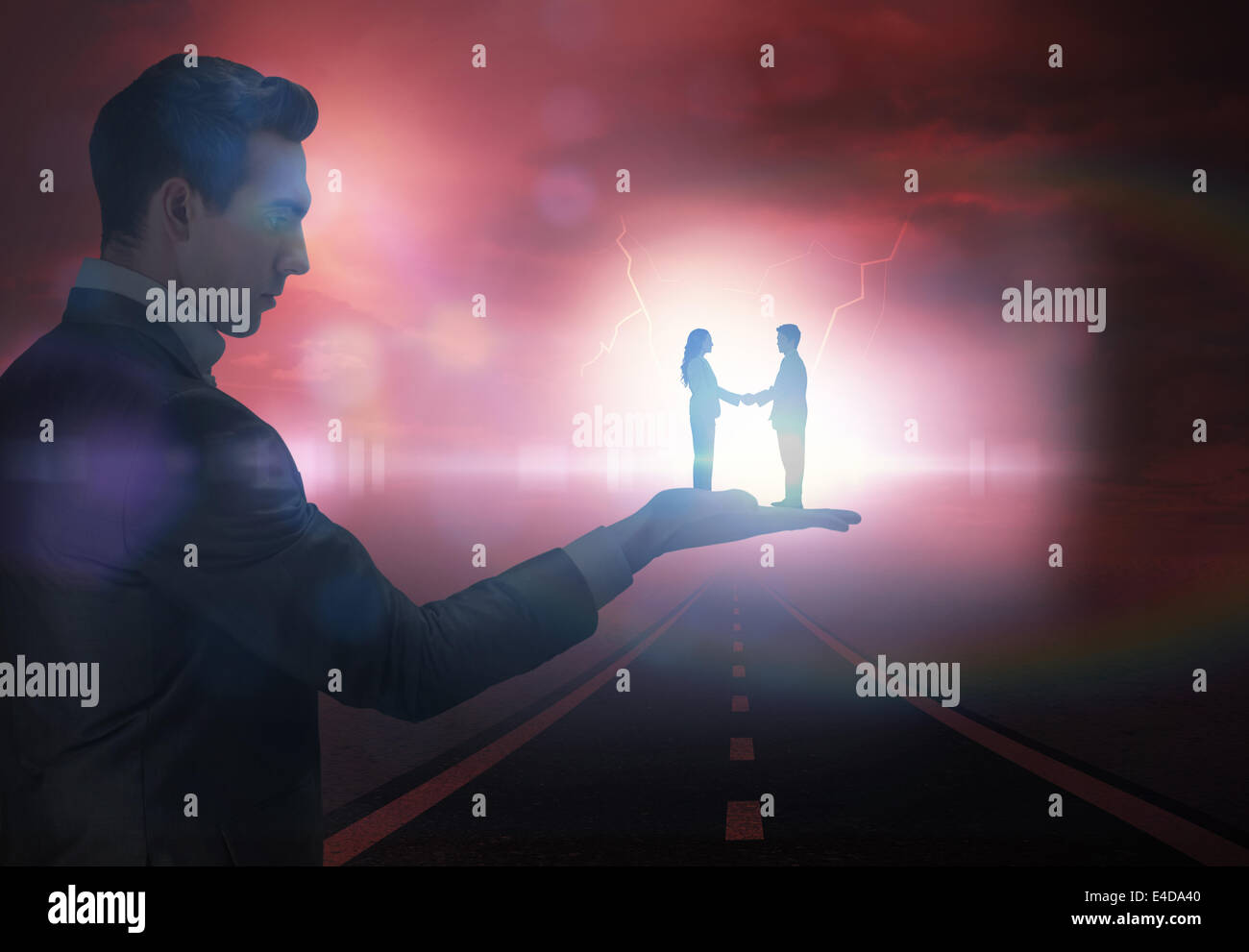 Business handshake showing partnership agreement hi-res stock ...