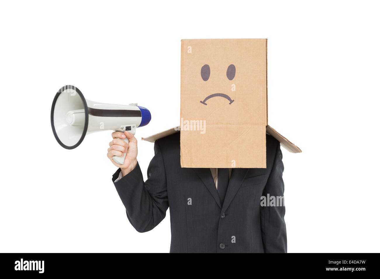 Megaphone head hi-res stock photography and images - Alamy
