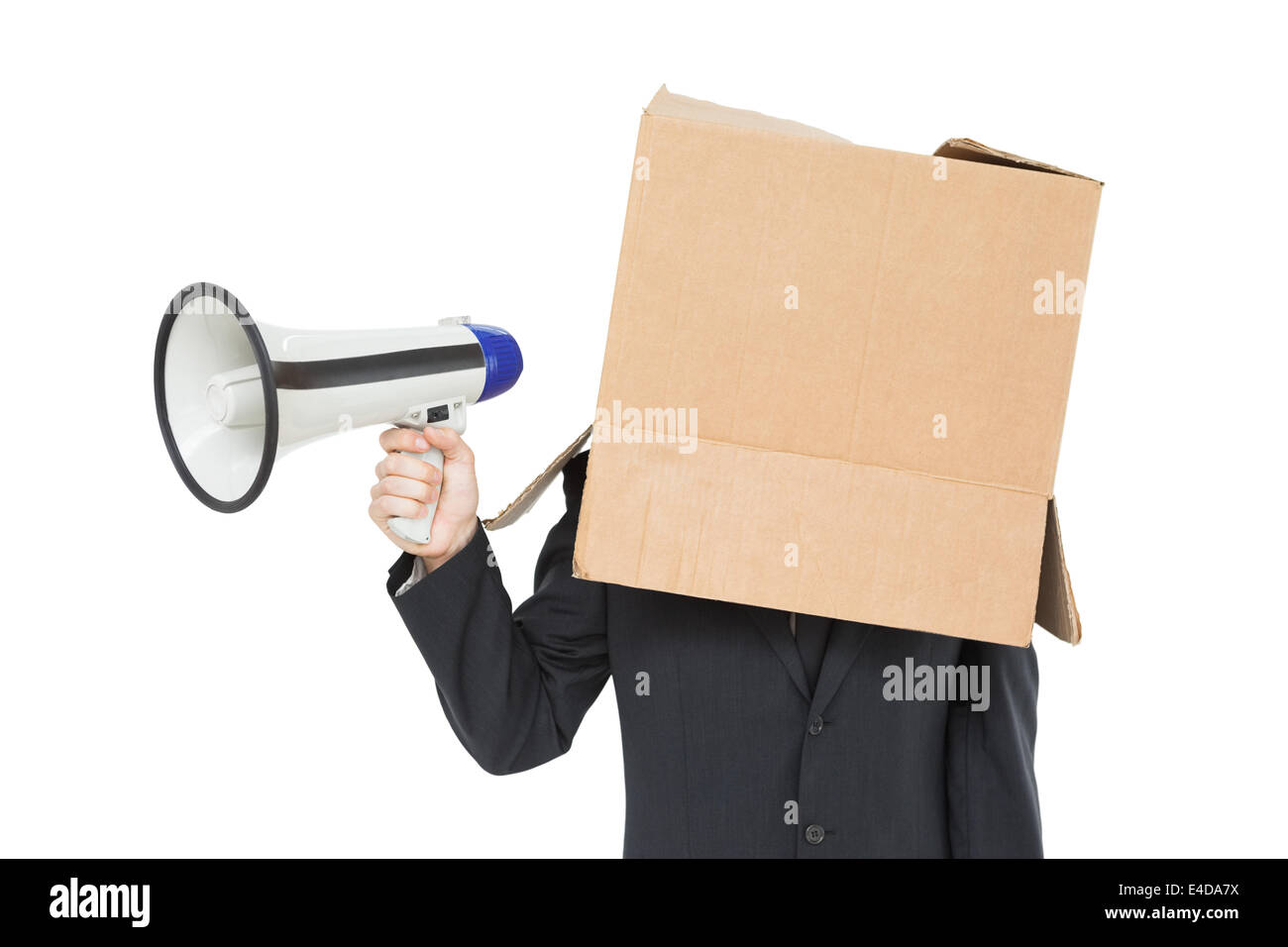 Megaphone head hi-res stock photography and images - Alamy