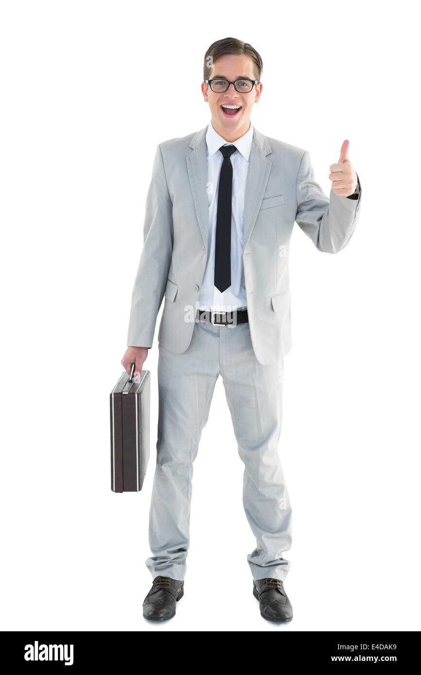 Handsome young businessman reading Cut Out Stock Images & Pictures - Alamy