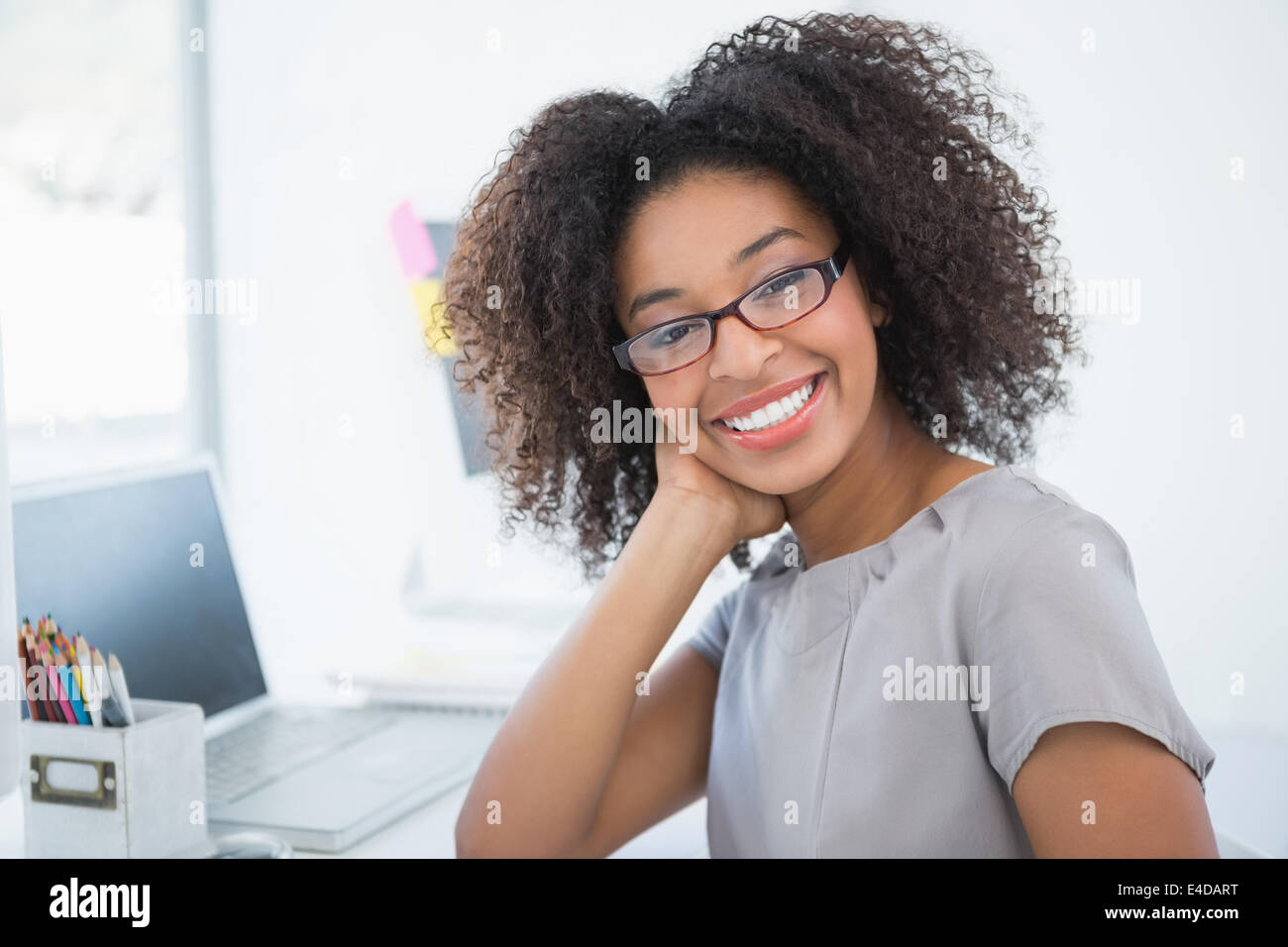 Pretty young female designer hi-res stock photography and images - Alamy