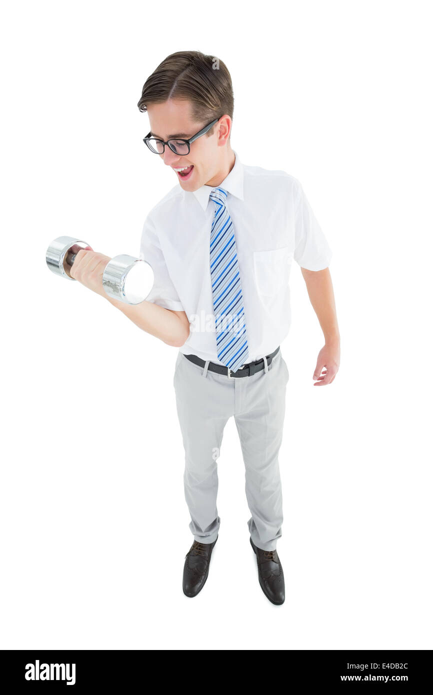 Happy adult businessman working Cut Out Stock Images & Pictures - Alamy