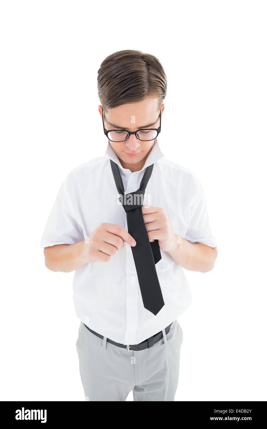 Fixing tie hi-res stock photography and images - Alamy