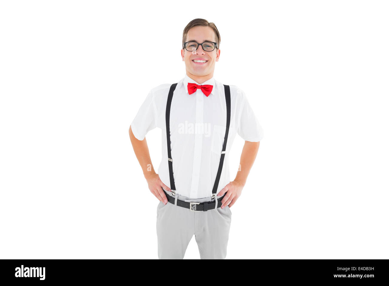 Portrait handsome male smiling camera Cut Out Stock Images & Pictures ...