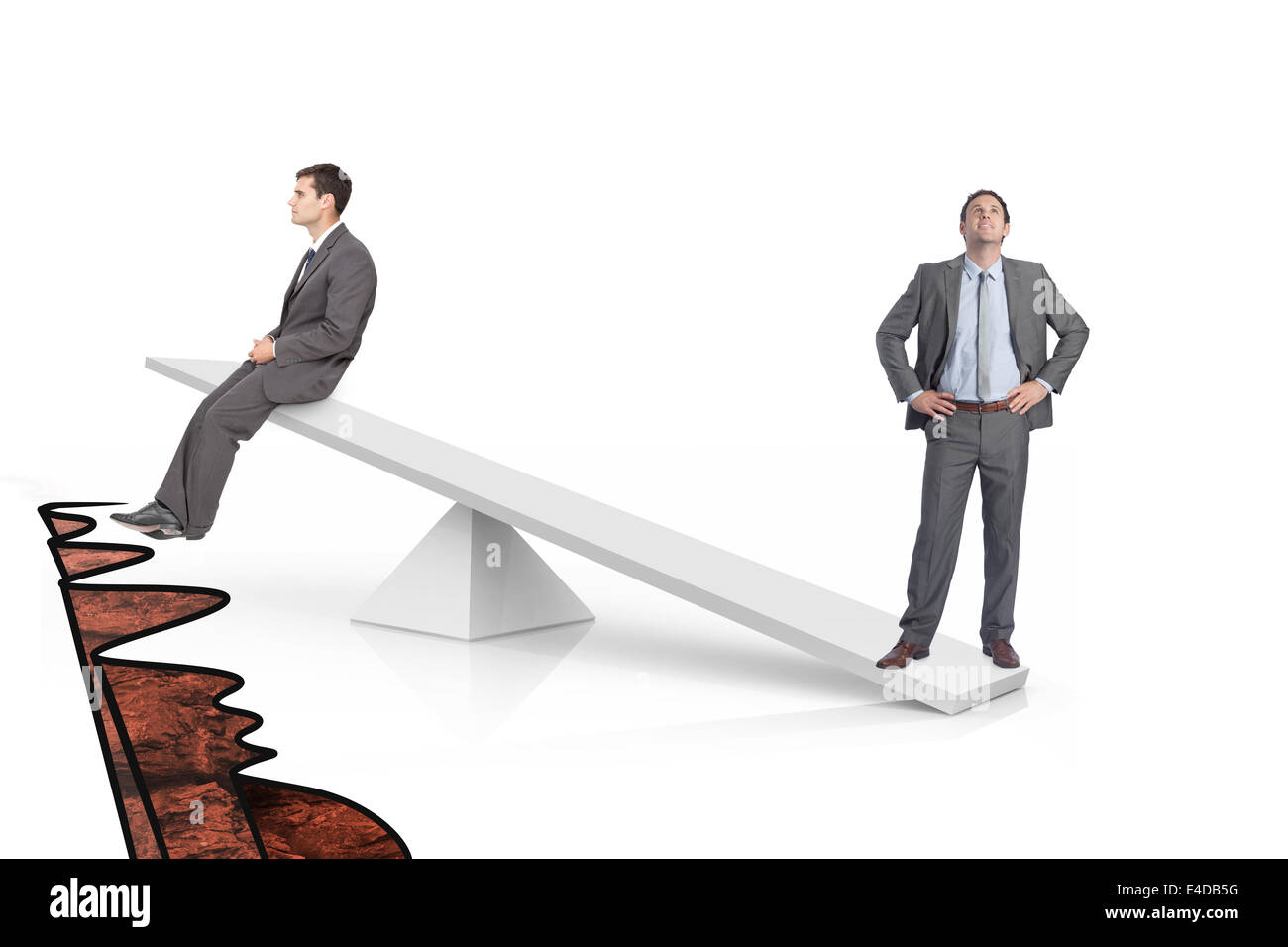 Two young businessmen on Cut Out Stock Images & Pictures - Alamy