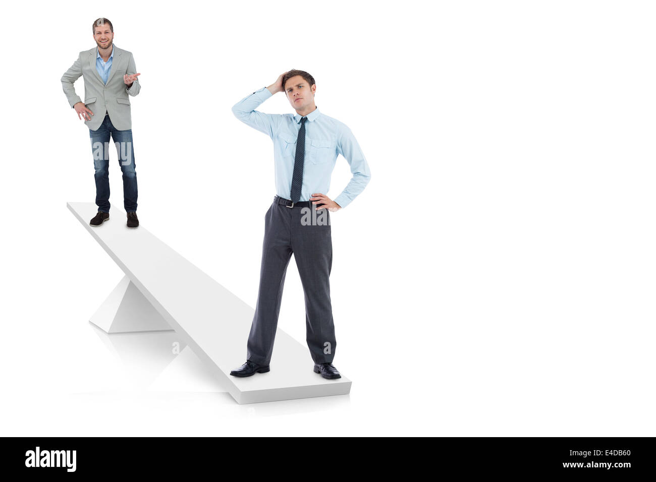 Two young businessmen on Cut Out Stock Images & Pictures - Alamy