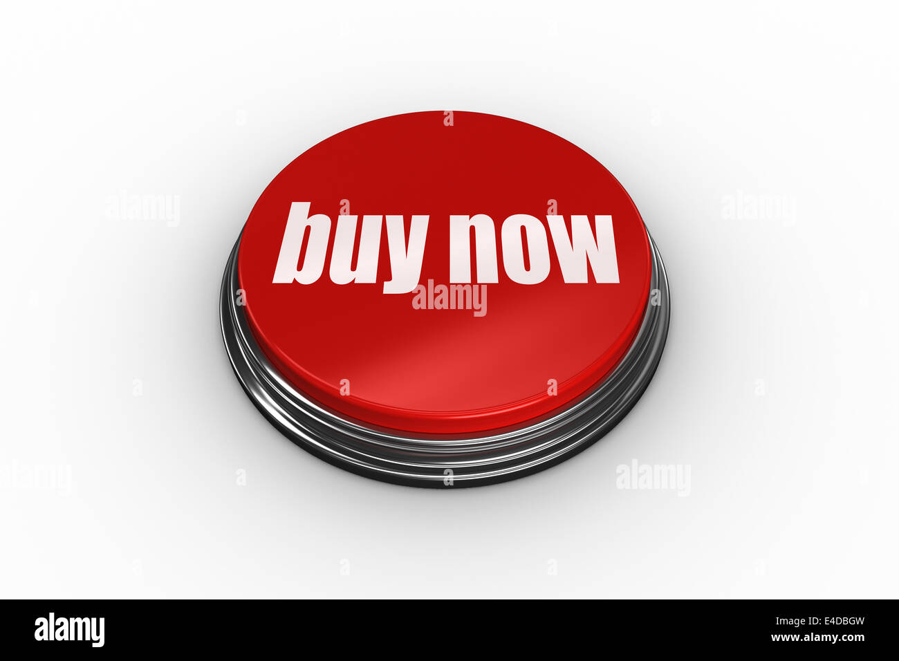 Buy now on digitally generated red push button Stock Photo - Alamy