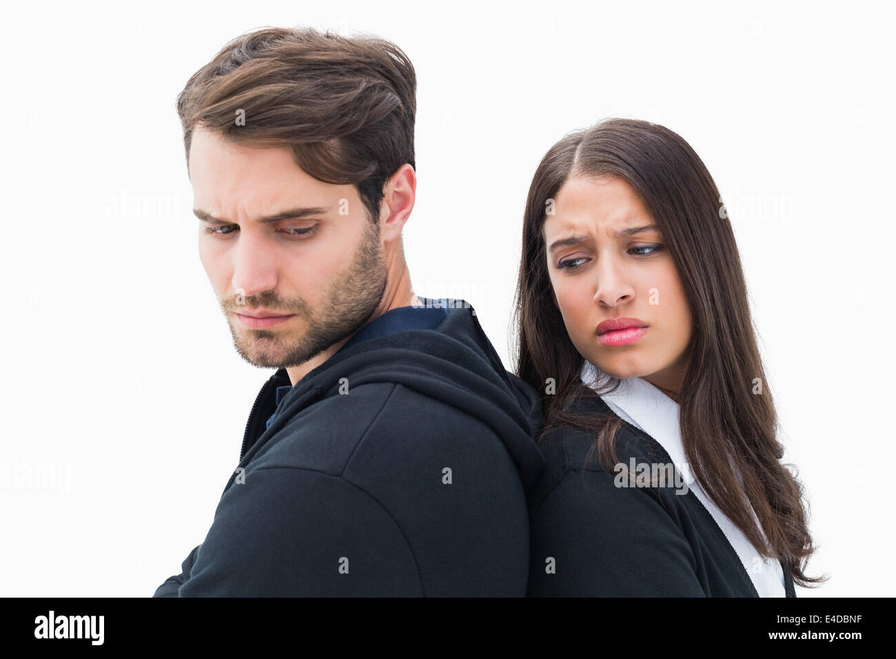 Unhappy couple not speaking to each other Stock Photo - Alamy