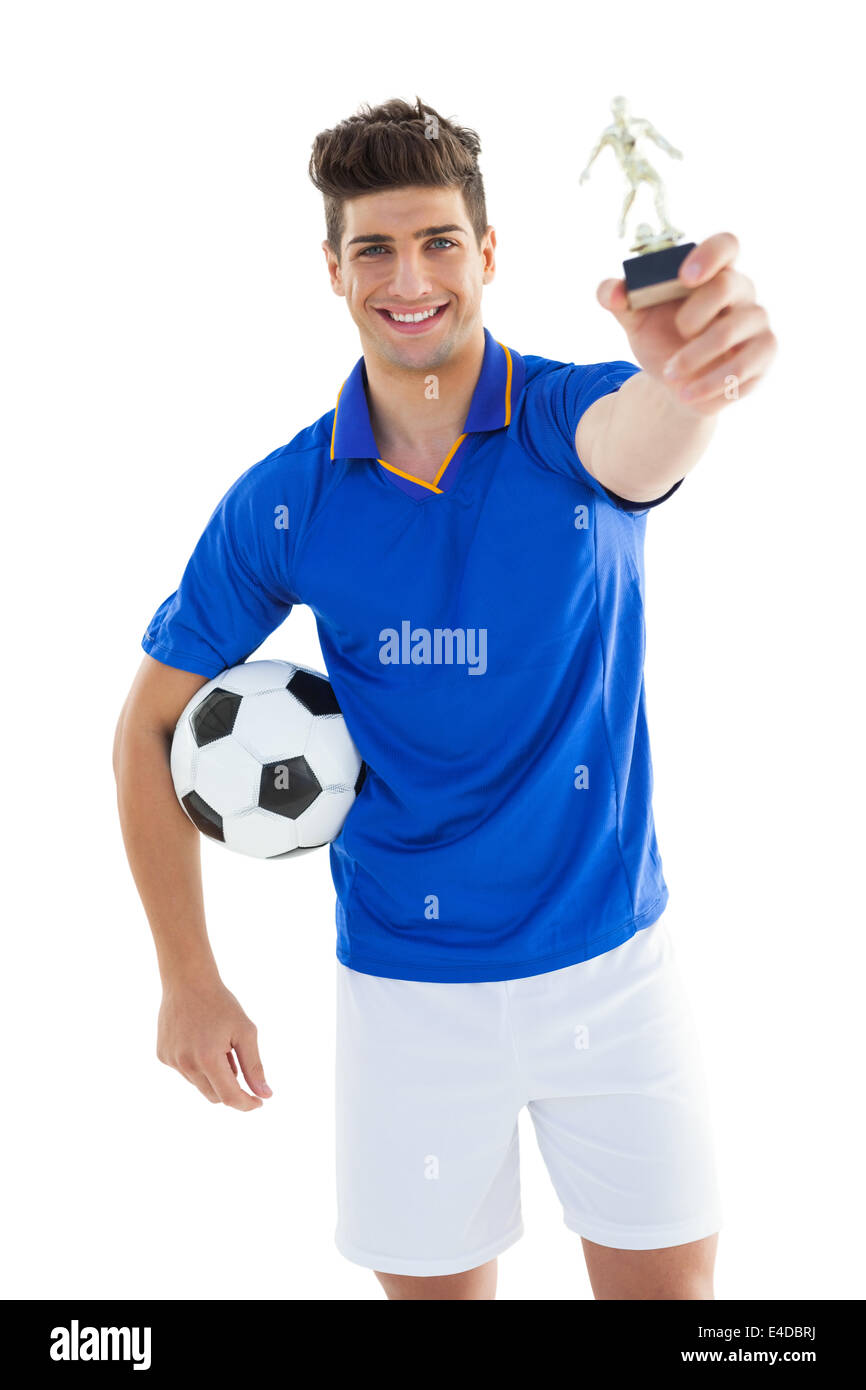 Football celebrating holding trophy hi-res stock photography and images ...