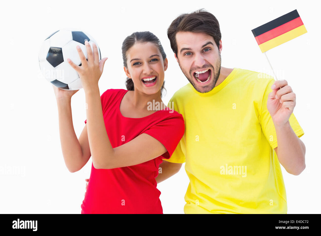 Football fans cheering hi-res stock photography and images - Alamy