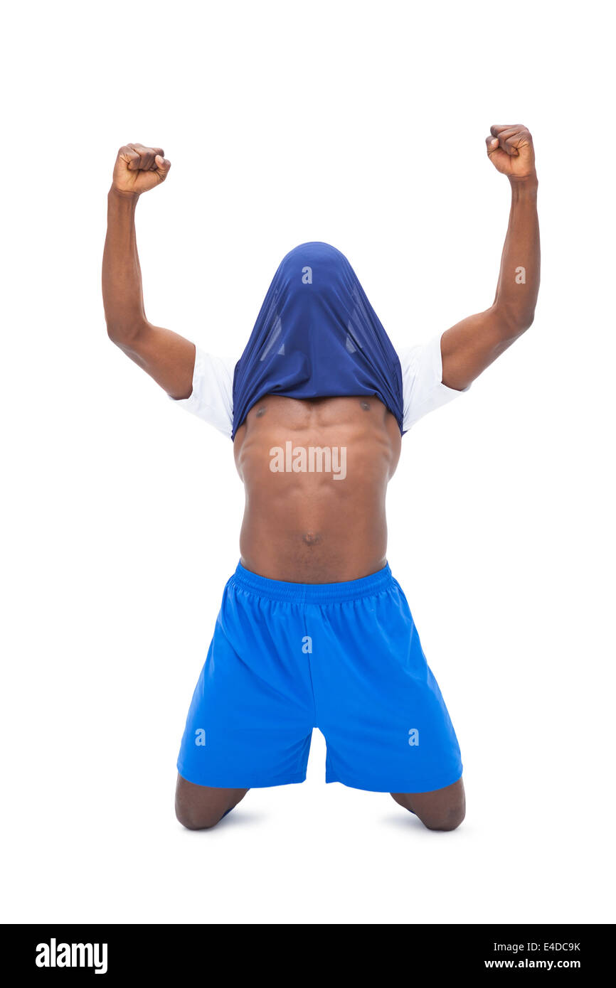 Football winner young man team Cut Out Stock Images & Pictures - Alamy