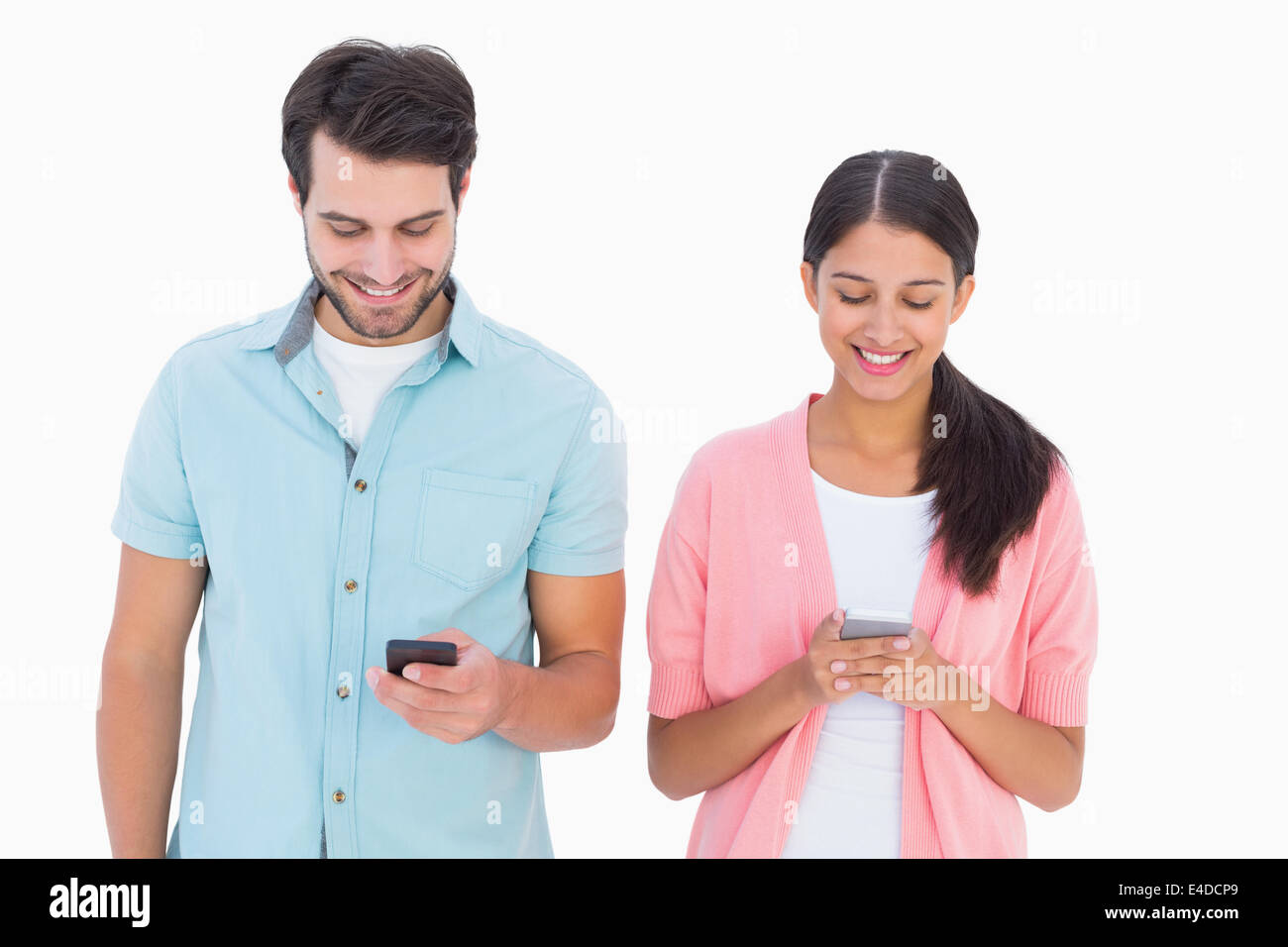 Woman sending messages hi-res stock photography and images - Alamy