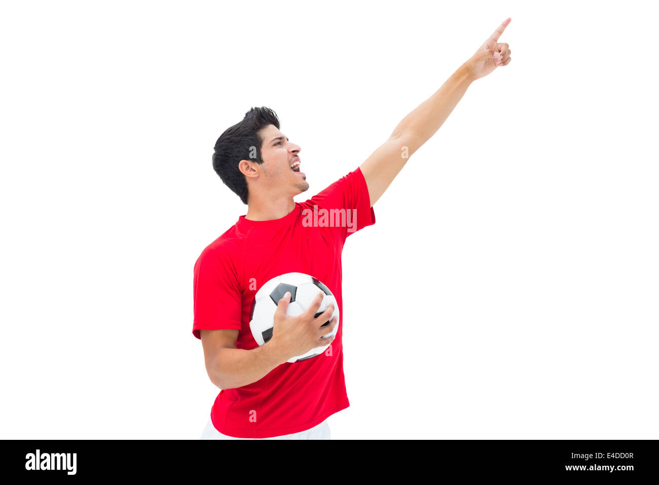 Football shouting pointing hi-res stock photography and images - Alamy