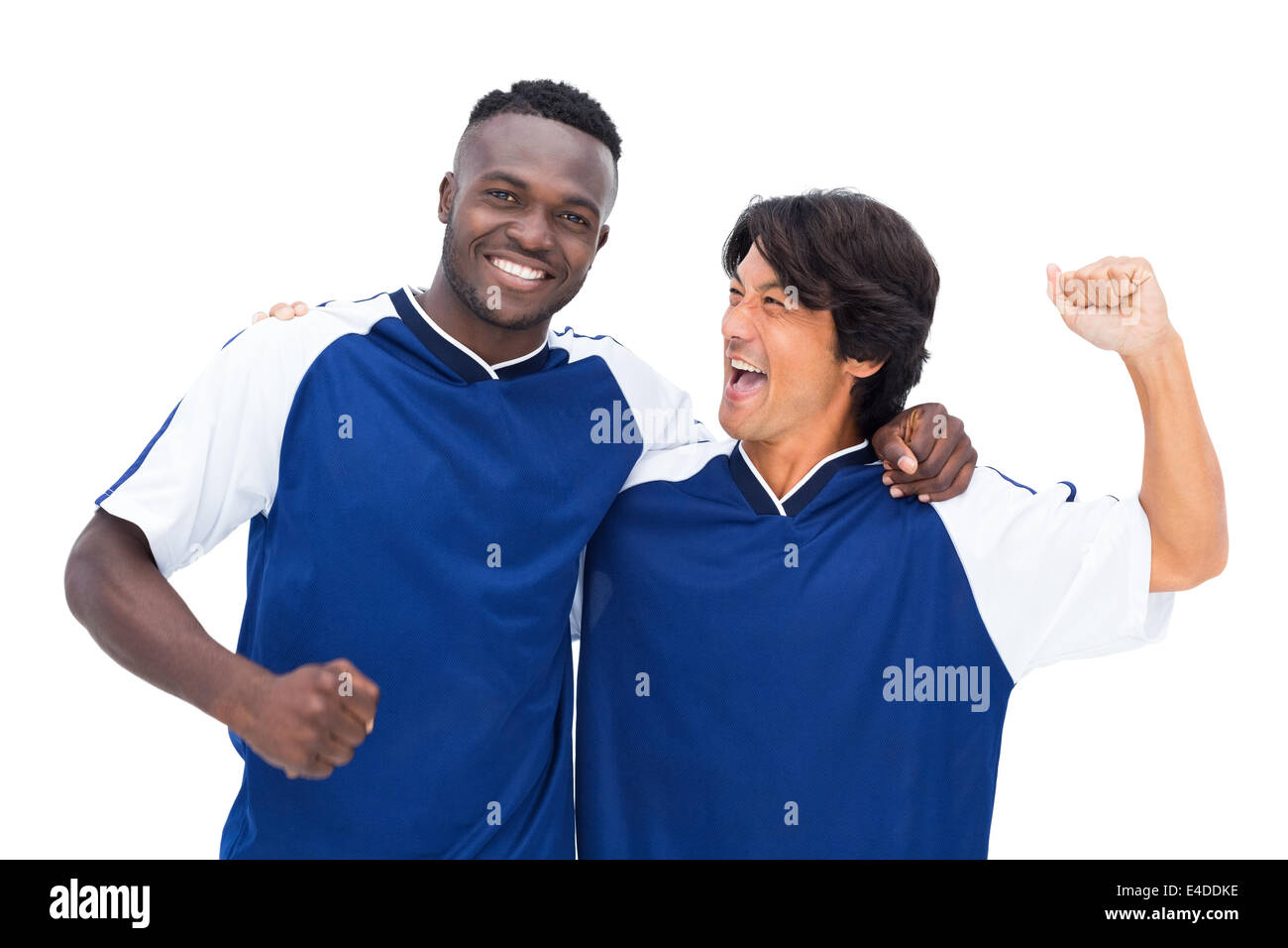 Football players celebrating a win Stock Photo - Alamy