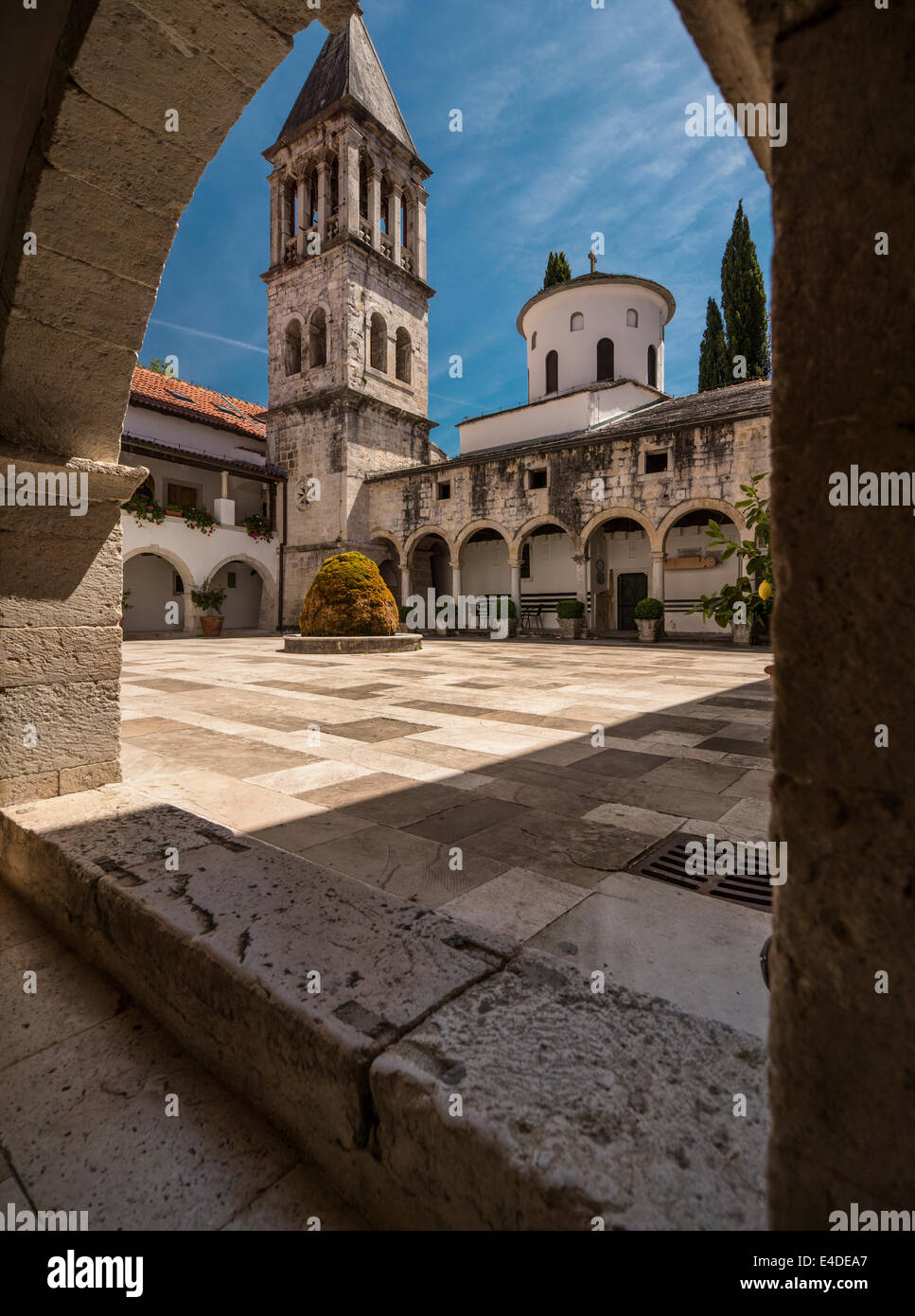 Krka monastery courtyard hi-res stock photography and images - Alamy